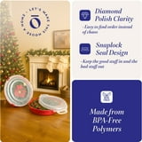 Homz 24'' Large Plastic Wreath Storage Bin, Holiday Christmas Organizer ...