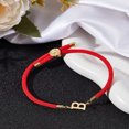 1Pc Adjustable Nylon Cord Slider Bracelets with Golden Brass ...