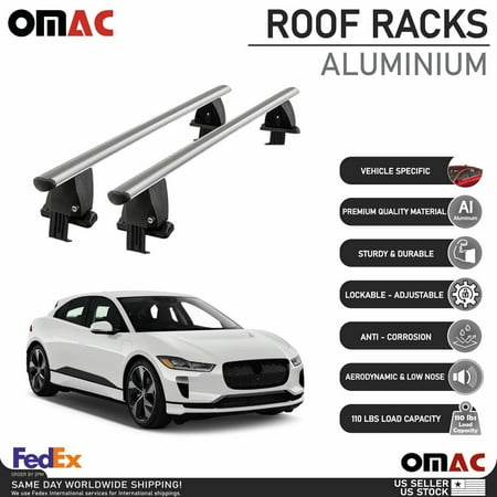 Smooth Roof Rack For Jaguar I-Pace 2019-2022 Rails Cross Bar Luggage ...
