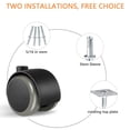 2 inch Caster Wheels (casters Set of 4) 5/16 inch Valve stem and ...