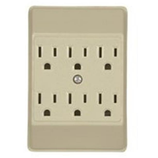 Cooper Wiring 4969937 6 Outlet 3 Wire Ground Tap - Walmart.com ...