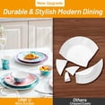10.5-Inch Marble Melamine Plates Set of 6, Modern Marble Dinner Plates ...