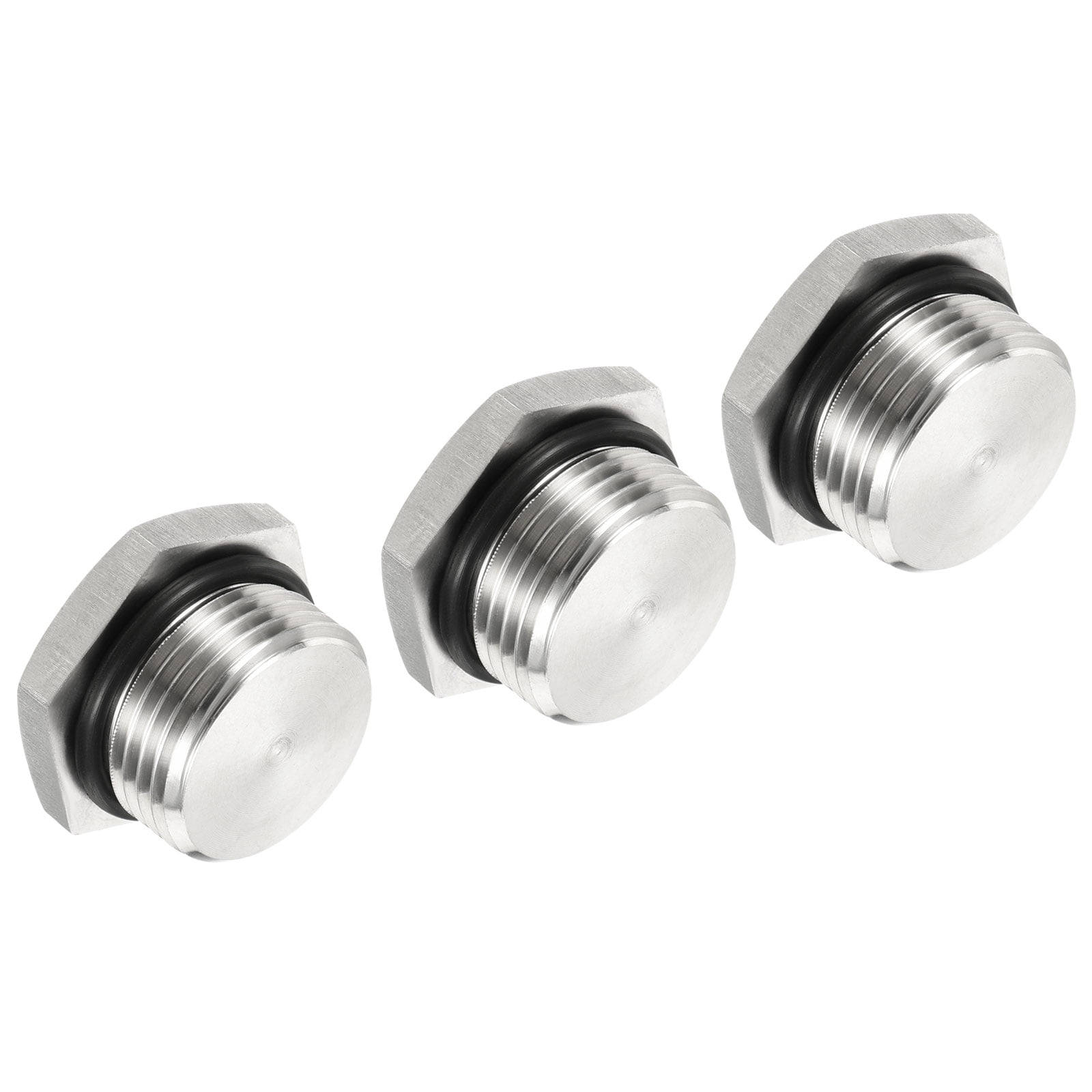 Uxcell M20x1.5 Male Plug Stainless Steel Thread Hex Head Socket Pipe ...