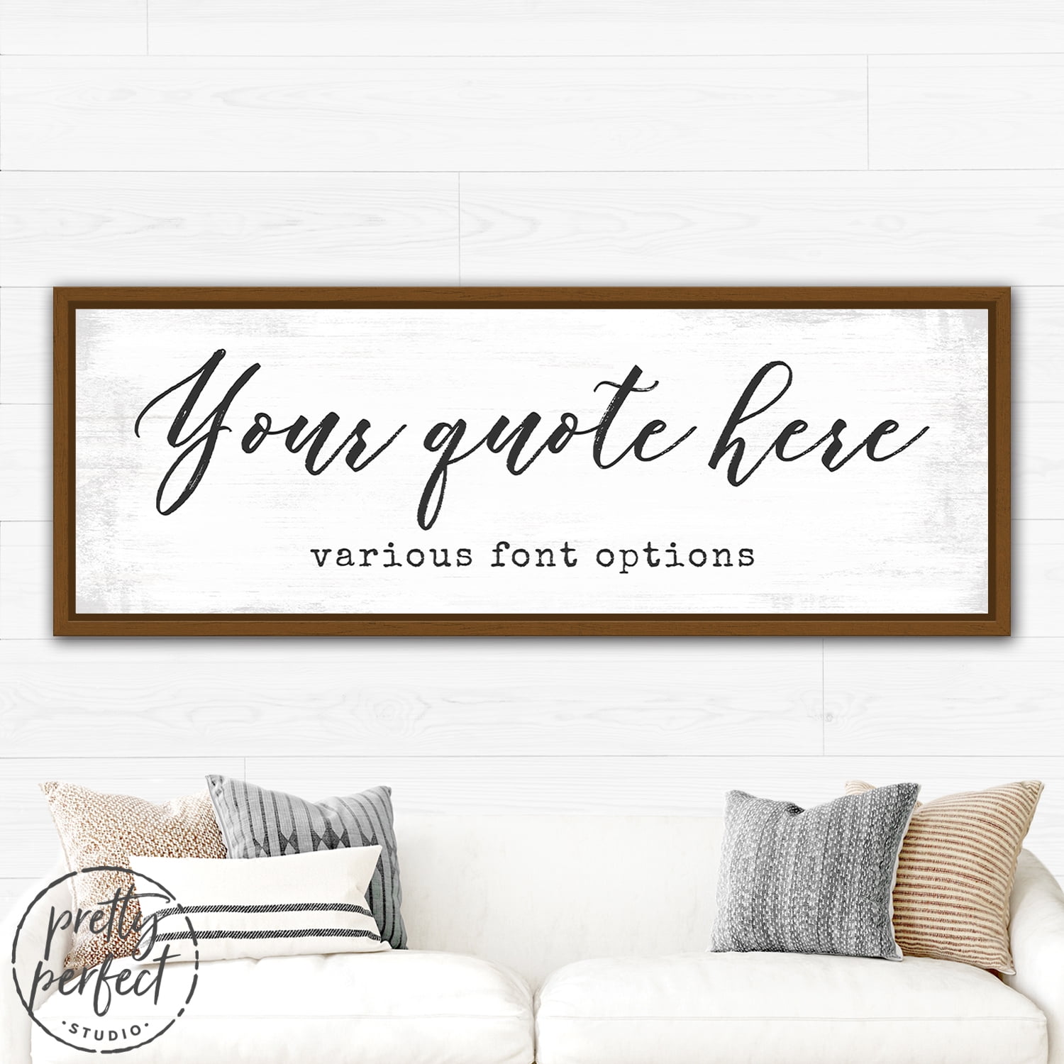 Pretty Perfect Studio Create Your Own Custom Canvas Quote Sign on Wall ...