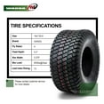 CLkPde Set 2 18x7.50-8 Lawn Mower Cart Turf Tires P332 /4PR- 13027 ...