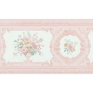 Brewster Vicky White Victorian Floral Border - Walmart.com