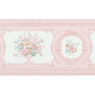 Brewster Vicky White Victorian Floral Border - Walmart.com