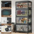 120QT Large Stackable Storage Bins with Lids, Plastic Closet Organizer ...