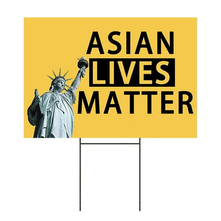 Stop Asian Hate Yard Sign With Stake, Civil Rights Lawn Sign, Stop ...