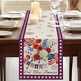 250th Anniversary Floral Burlap Cotton Table Runner 18x72 Inches Long ...