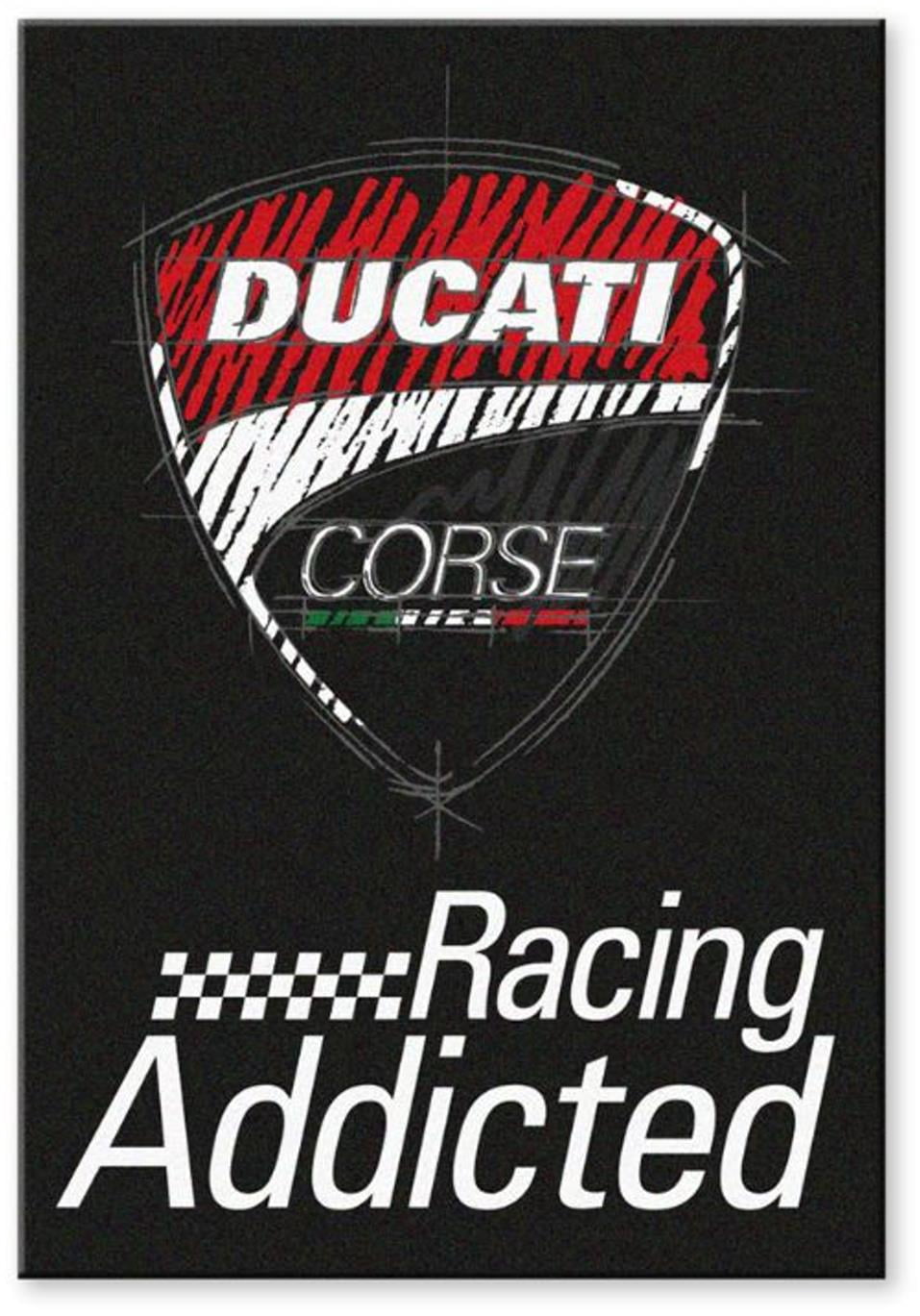 Ducati Corse Racing Addicted Magnet Sign Black 987696712 - Walmart.com