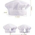 9 Pieces Chef Hats Adjustable Cooking Hat Elastic Kitchen Baker Caps ...