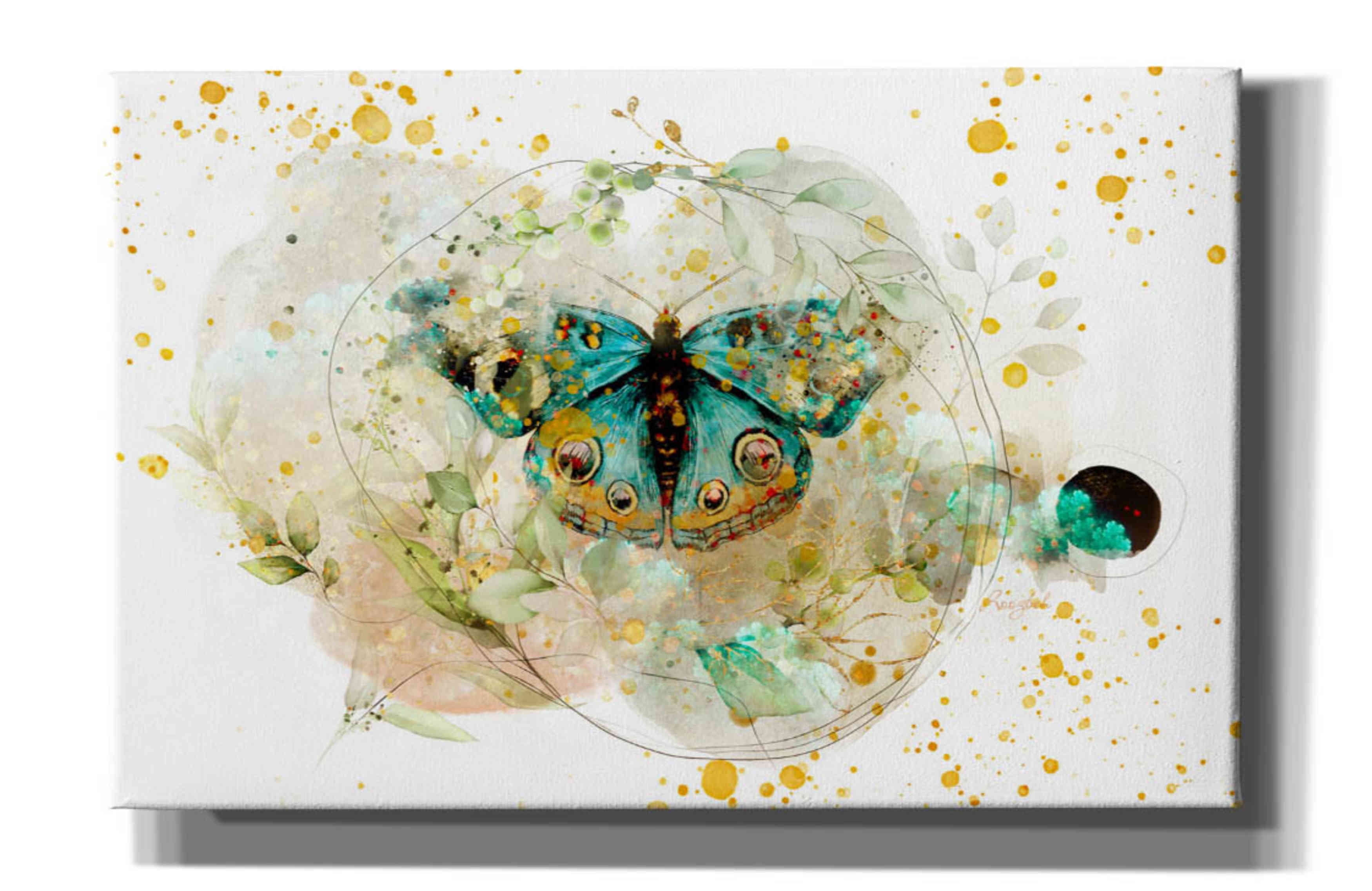 Epic Graffiti 'Blue Evolution by Roozbeh Bahramali Giclee Canvas Wall ...