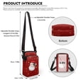 HELLHERO Santa Claus Pattern Unisex Crossbody Sling Bags, with ...