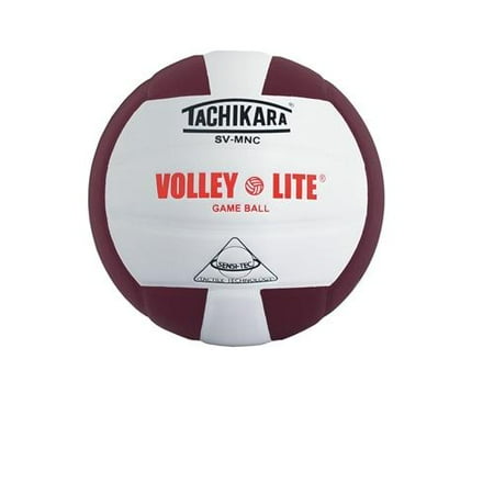Volleyball by Tachikara - Volley-Lite, Training Ball - Cardinal/White ...