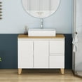 36-Inch Modern Bathroom Vanity with Sink Combo,2 Doors and 2 Big Drawer ...