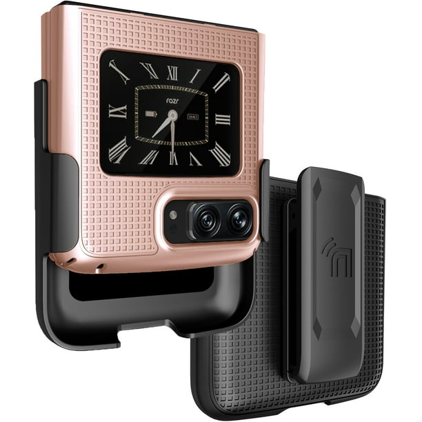 Case with Clip for Motorola RAZR 2022 Flip Phone, Nakedcellphone [Grid ...