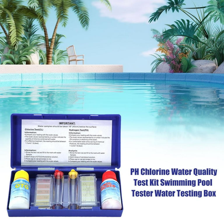 Clearwater Test Strips DPD Residual Chlorine Detection Water Reagent ...