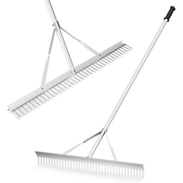 Colwelt 36'' Landscape Rake, Aluminum Yard/Garden Tool with 69 ...