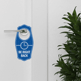 Signs ByLITA Be Right Back Door Hanger - Dark Brown, 4" x 8" - Walmart.com