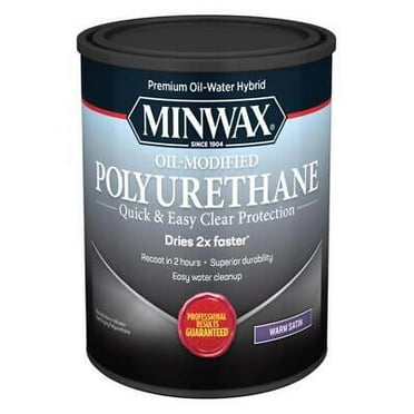 Minwax Water Based Clear Semi-Gloss Polyurethane Water Based 1 Gl ...