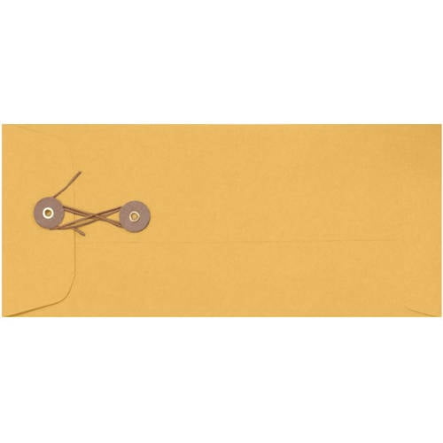 Envelopes.com #10 Button and String Envelopes (4-1/8" x 9-1/2"), 28 lb ...