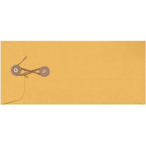 Envelopes.com #10 Button and String Envelopes (4-1/8" x 9-1/2"), 28 lb ...
