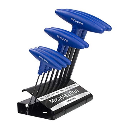 MichaelPro MP001042 8-Piece T-Handle Ball End Allen Wrench Set, Hex ...