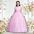 Miluxas Girls Dresses for Wedding Lace Dress formal Birthday Party Ball ...