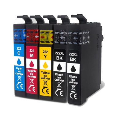 EPSON 222 Claria Ink High Capacity Black & Standard Color Cartridge ...