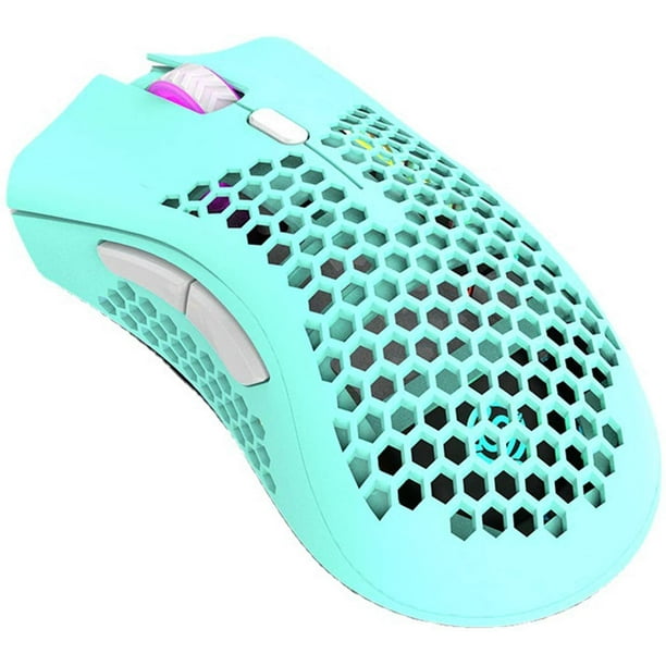 Rechargeable Wireless Honeycomb Gaming Mouse,Lightweight with 3200 DPI ...