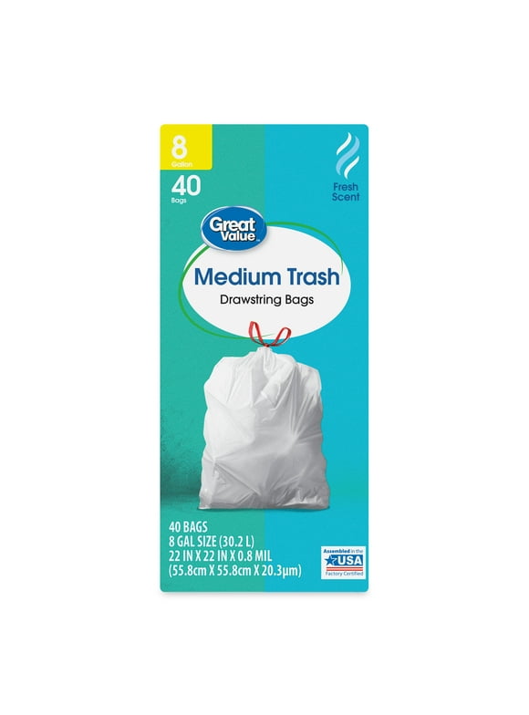 8 Gallon Trash Bags in Trash Bags - Walmart.com