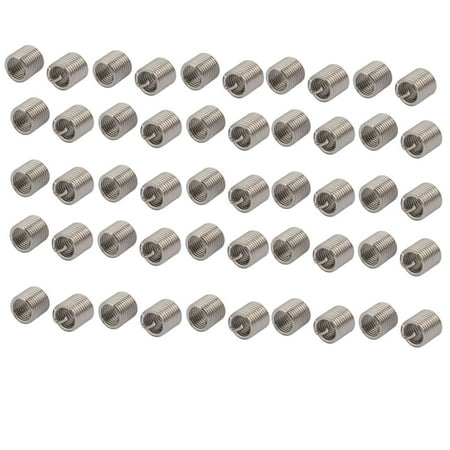 M5x0.8mmx10mm 304 Stainless Steel Helical Coil Wire Thread Insert 50pcs ...