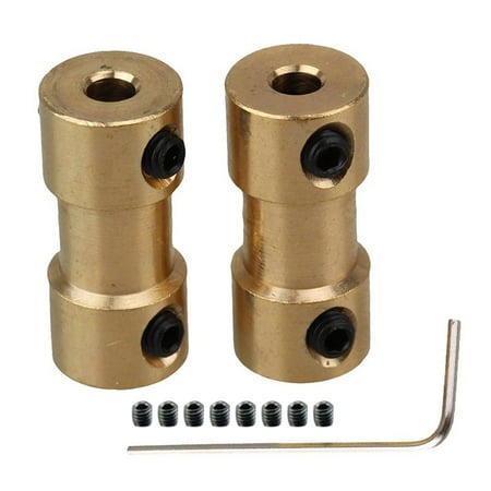 Golden Brass Rigid Shaft Adapter Connector Coupling Coupler Motor Motor ...
