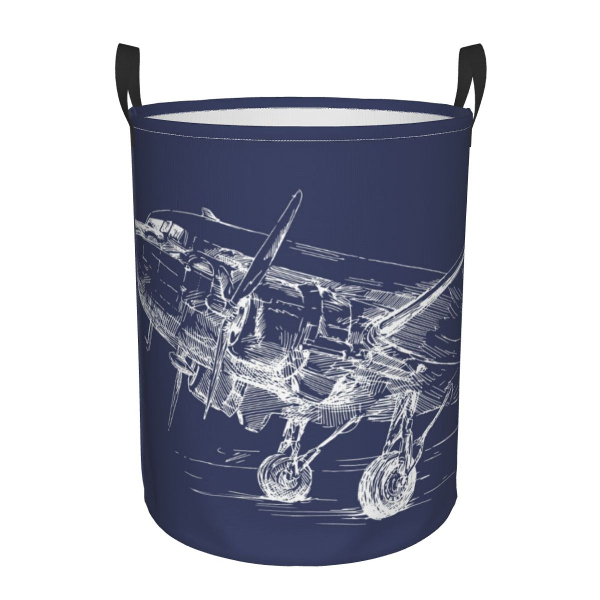 DouZhe Waterproof Collapsible Large Laundry Baskets, Graffiti Aircraft ...