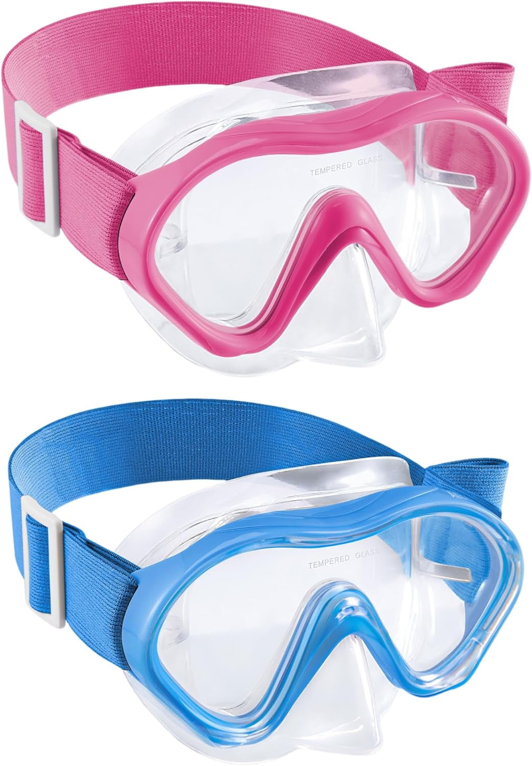 Kids Swim Goggles Snorkel Diving Mask for Kids Youth 3-15, Knitted ...