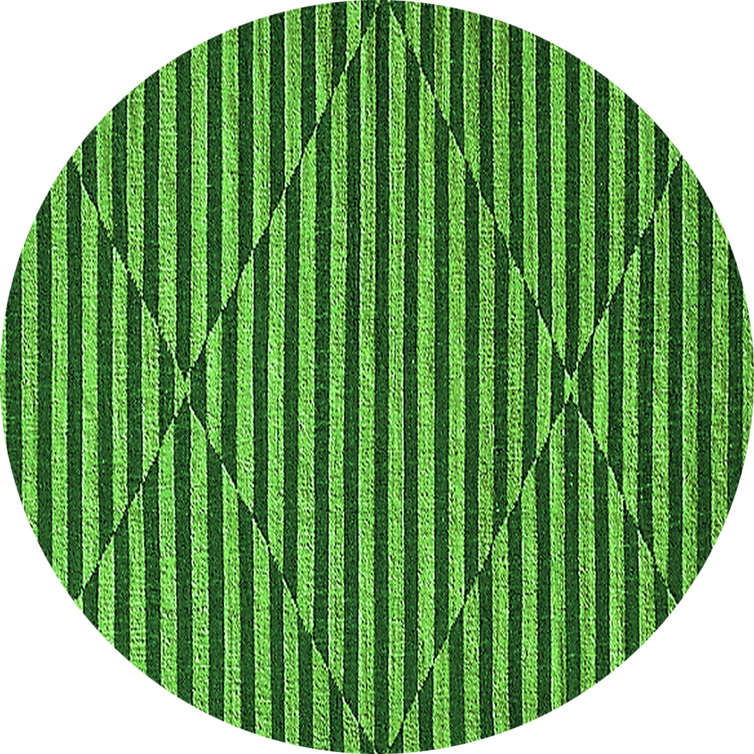 Ahgly Company Indoor Round Solid Green Modern Area Rugs, 8' Round ...