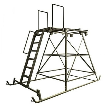 Primal Tree Stands 12' Quad Pod, Hunting Ladder Stand with Enclosure ...