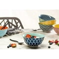 Kook Cereal Bowls Ceramic Designs,18 Oz, Set of 6, Multi Color ...