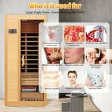Indoor Far Infrared Sauna Room for Up To 2 People, Canadian Hemlock ...