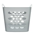 Mainstays Flexible Plastic Laundry Basket, Soft Silver, 6 Pack ...