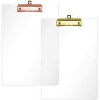 Thick Acrylic Clear Clipboards Cute Transparent Rose Gold Clipboard ...