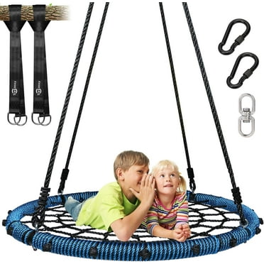 Costway outdoor Spider Web Swing Chair for kids with Adjustable Hanging ...
