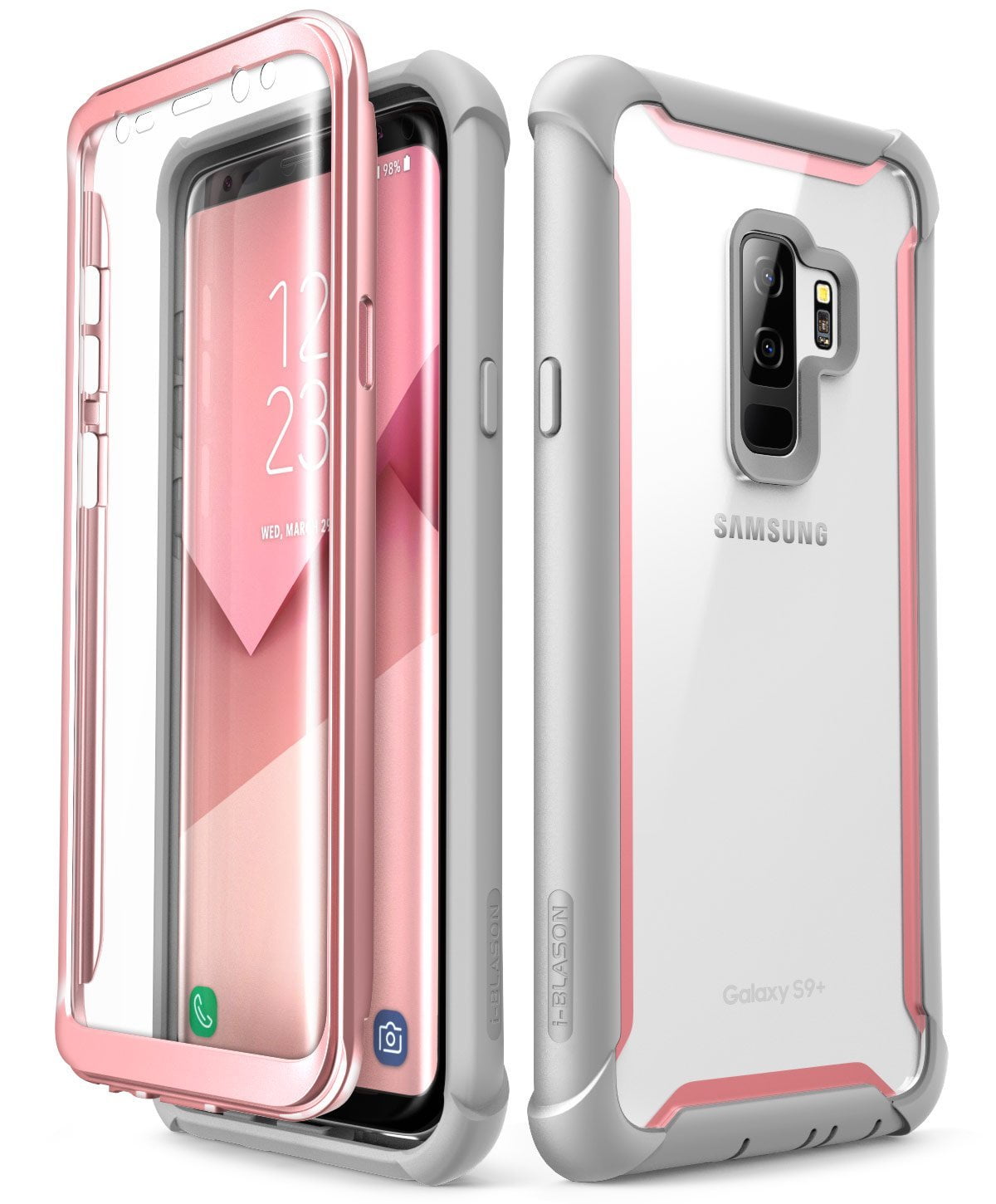Samsung Galaxy S9 Plus case, i-Blason Ares Full-body Rugged Clear ...