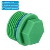 Uxcell 1PT PPR Pipe Fitting End Cap, 8 Pack Hex Male Water Tubing ...