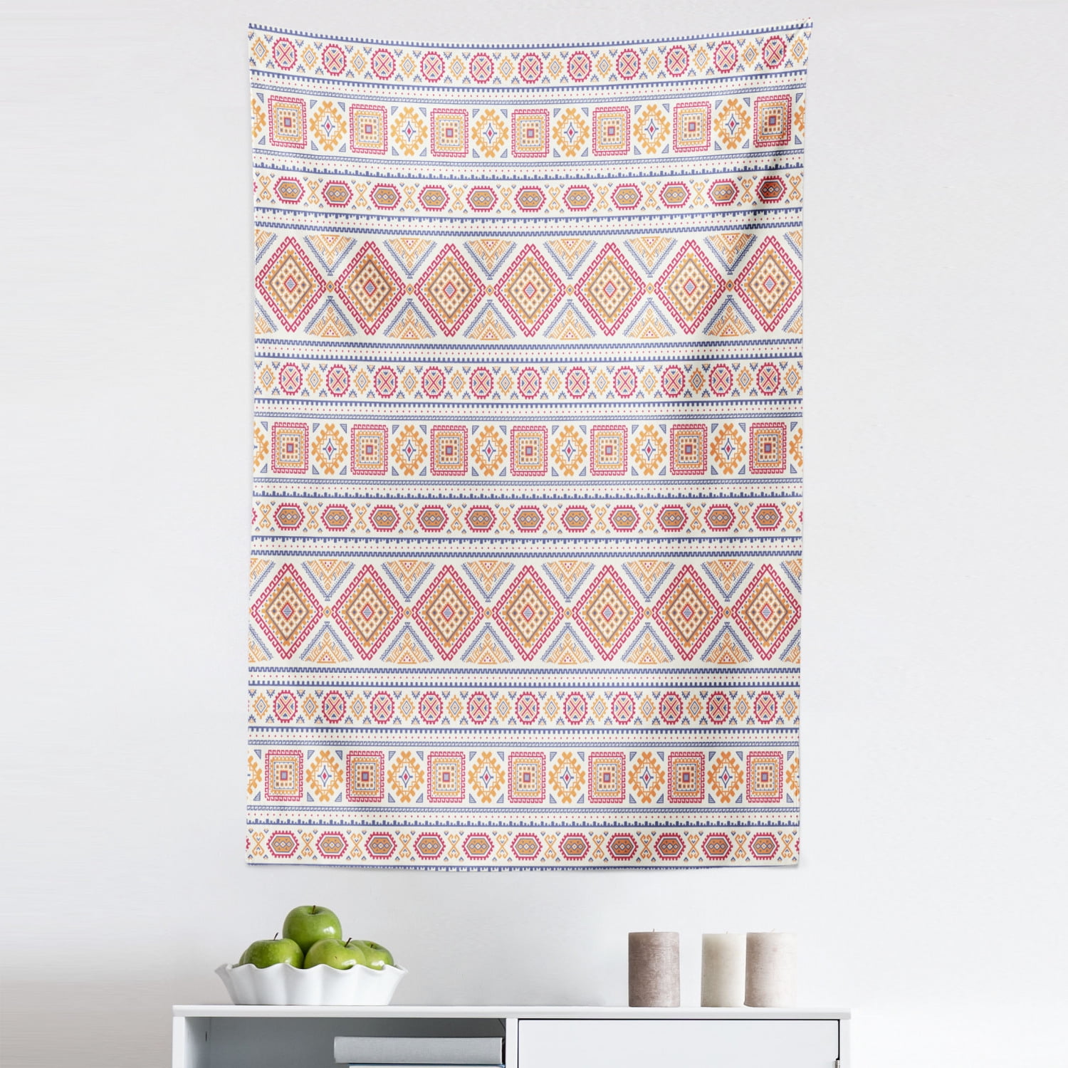 Aztec Tapestry, Vibrant and Print Medieval Folklore Influences Pattern ...