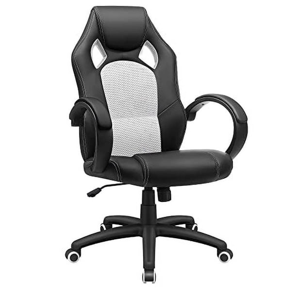 SONGMICS 360-Degree Swivel and Height-Adjustable Racing Chair with Tilt ...
