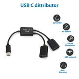 Type C OTG USB 3.1 Male to Dual 2.0 Female OTG Charge 2 Port HUB Cable ...