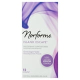 Norforms Feminine Deodorant Suppositories, Island Escape, 12 Ct ...