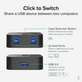 Plugable USB 3.0 PC Printer Sharing Switch for One-Button Device Swap ...